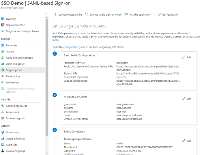CRIBWISE | Single sign-on